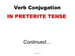 PPT - The Basics of French Verb Conjugation PowerPoint Presentation ...