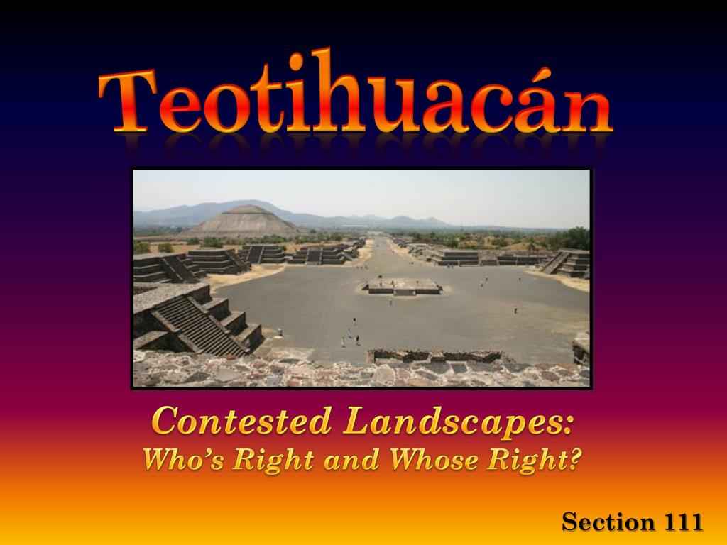 PPT - Contested Landscapes: Who’s Right and Whose Right? PowerPoint ...