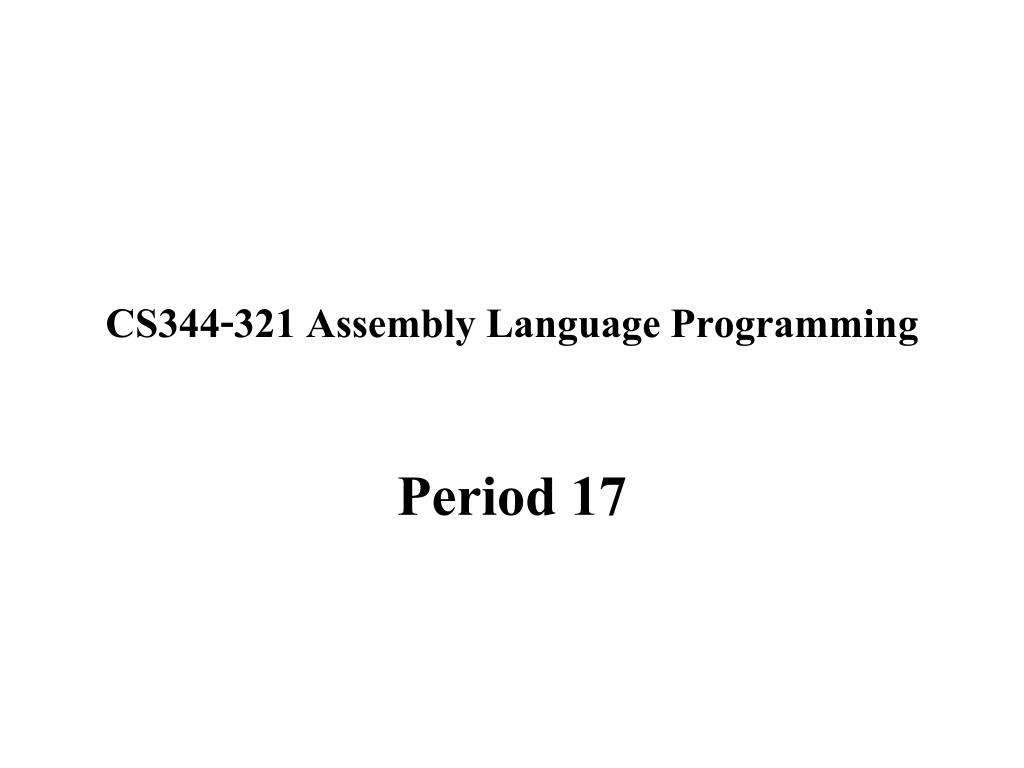 PPT - Effective Assembly Language Jump Commands and Addressing Methods ...