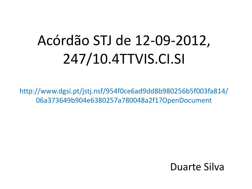 PPT - Duarte Silva PowerPoint Presentation, free download - ID:5105355