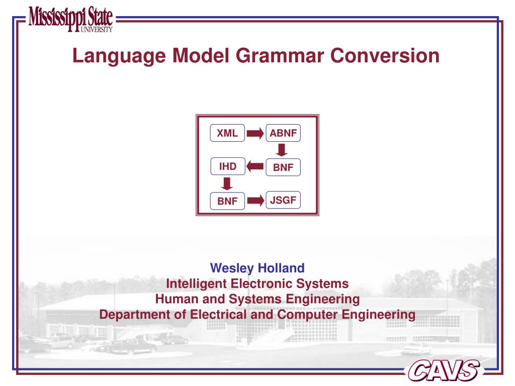 PPT - Language Model Grammar Conversion PowerPoint Presentation, free ...