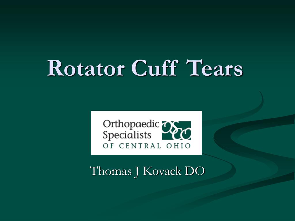 PPT - Rotator Cuff Tears PowerPoint Presentation, free download - ID ...