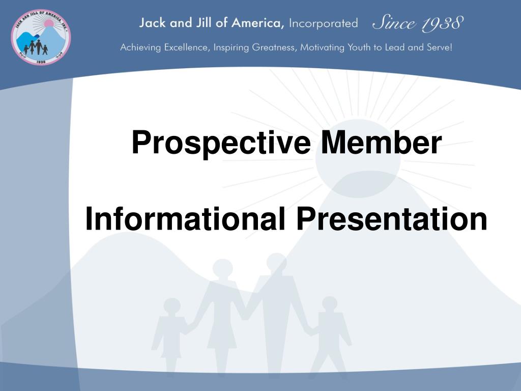 PPT - Prospective Member Informational Presentation PowerPoint ...