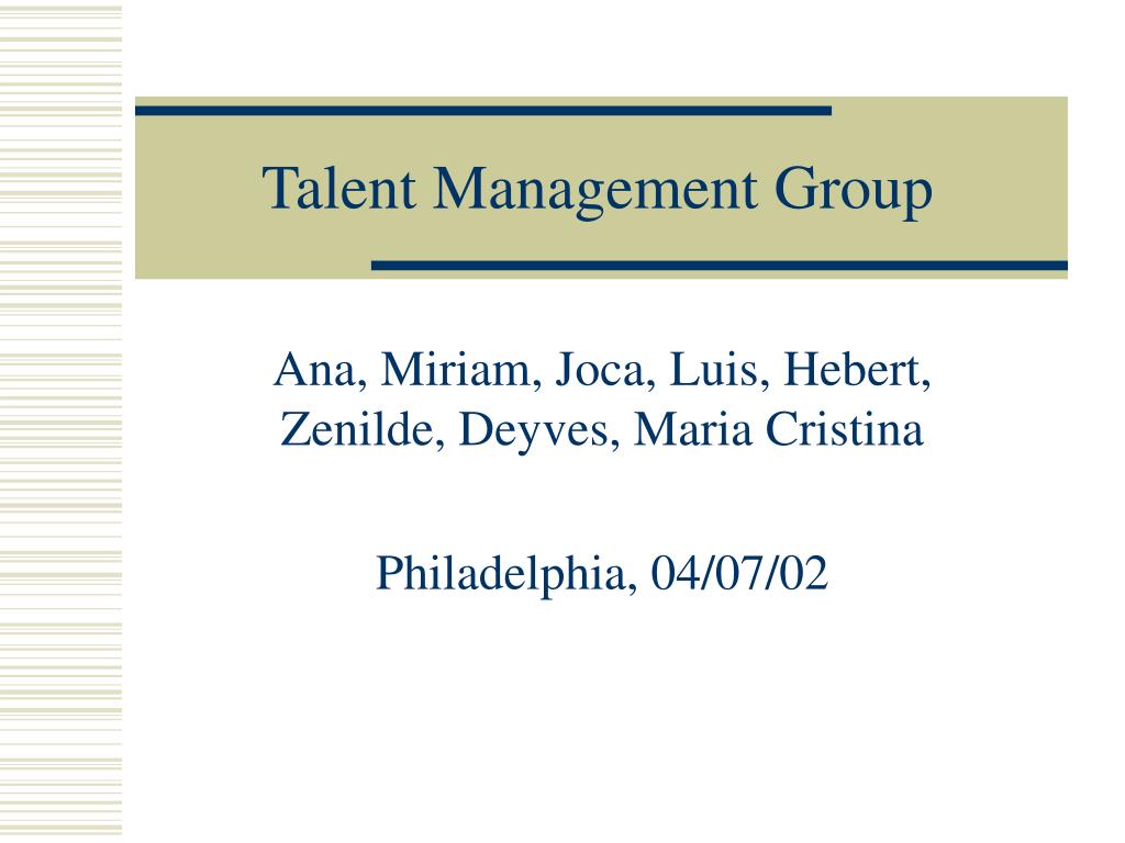 PPT - Talent Management Group PowerPoint Presentation, free download ...