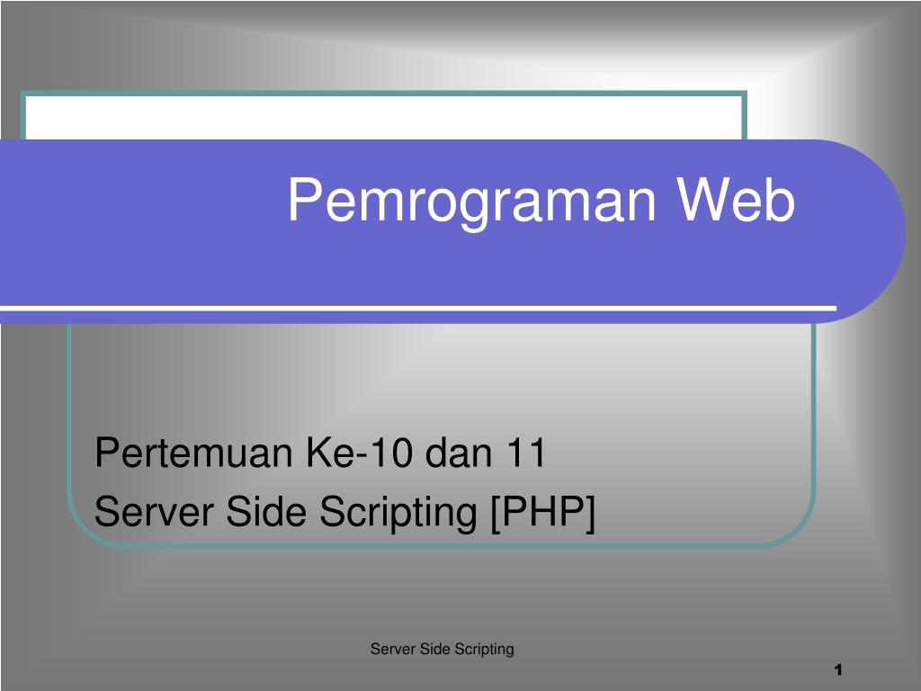PPT - Pemrograman Web PowerPoint Presentation, free download - ID:5112521
