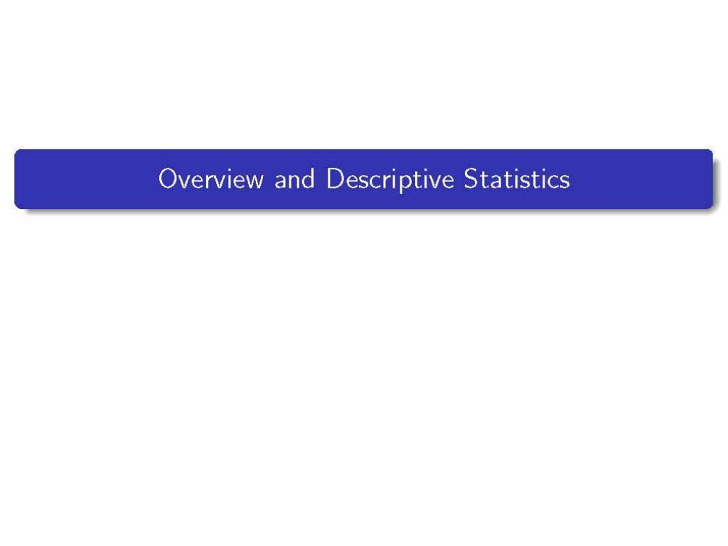 PPT - Overview and Descriptive Statistics PowerPoint Presentation, free ...
