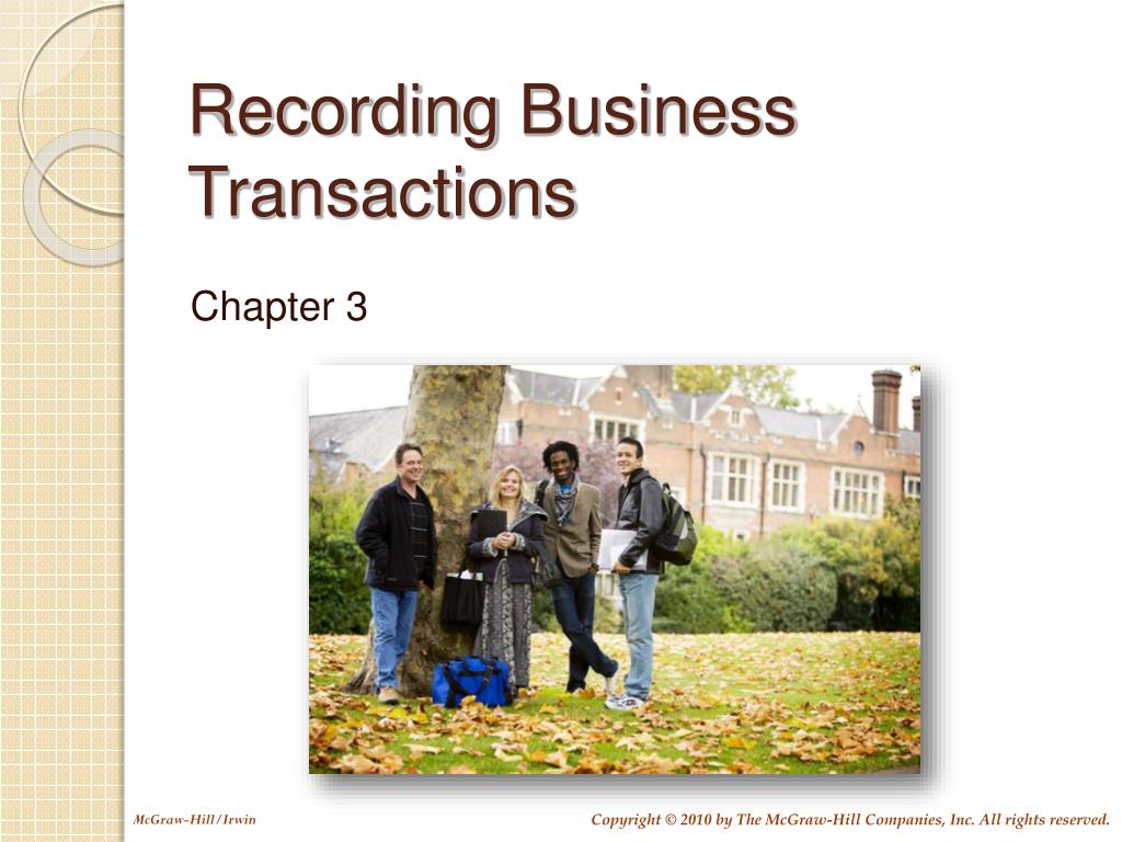 PPT - Recording Business Transactions PowerPoint Presentation, free ...