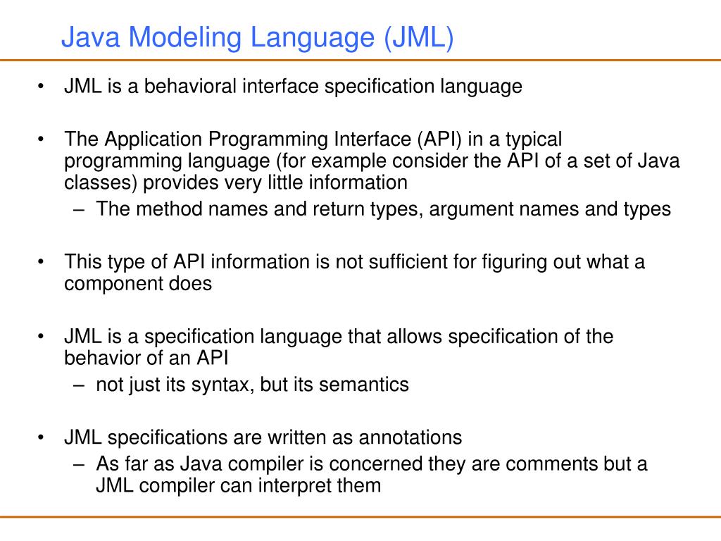 PPT - Java Modeling Language (JML) PowerPoint Presentation, free download - ID:5119731