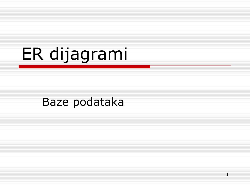 PPT - ER dijagrami PowerPoint Presentation, free download - ID:5120571