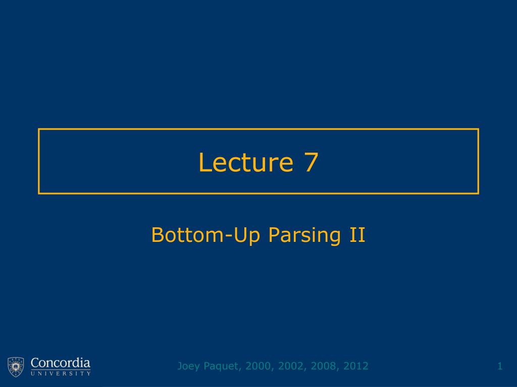 PPT - Lecture 7 PowerPoint Presentation, free download - ID:5120851