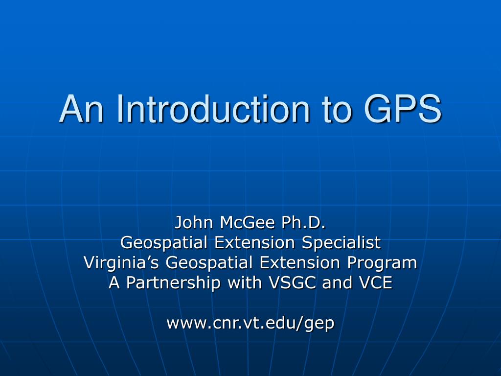 PPT - An Introduction to GPS PowerPoint Presentation, free download ...