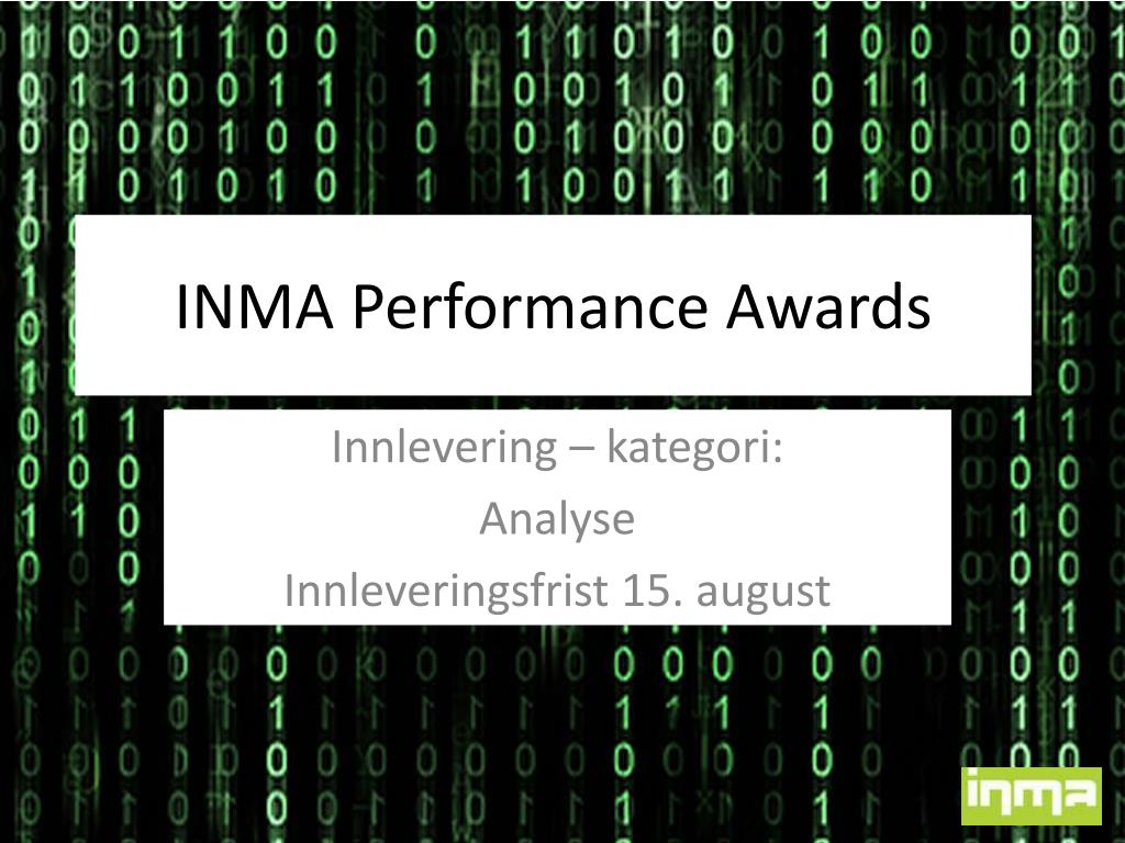 PPT - INMA Performance Awards PowerPoint Presentation, free download ...