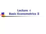 PPT - Basic Econometrics PowerPoint Presentation, free download - ID ...