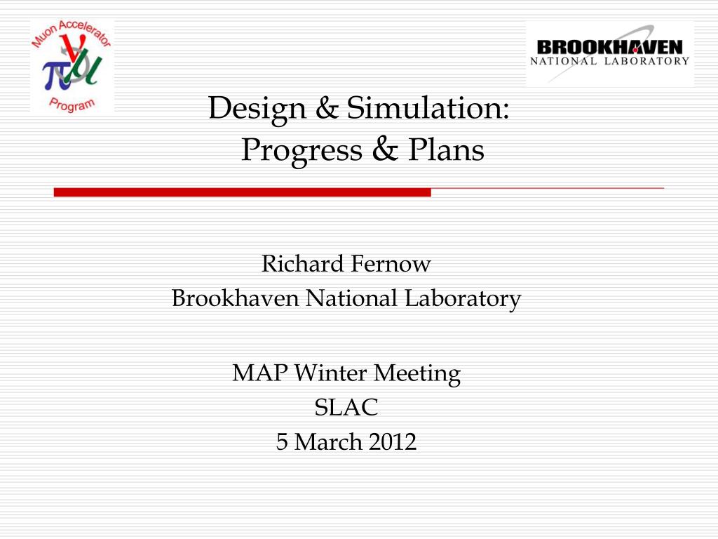 PPT - Design & Simulation: Progress & Plans PowerPoint Presentation ...