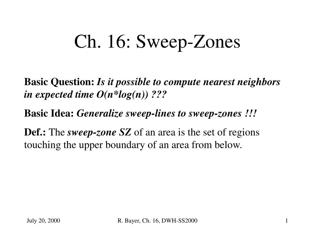 PPT - Ch. 16: Sweep-Zones PowerPoint Presentation, free download - ID ...