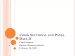 PPT - Analysis of Cross Section and Panel Data PowerPoint Presentation ...