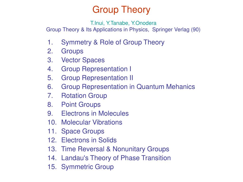 PPT - Group Theory PowerPoint Presentation, free download - ID:5125062