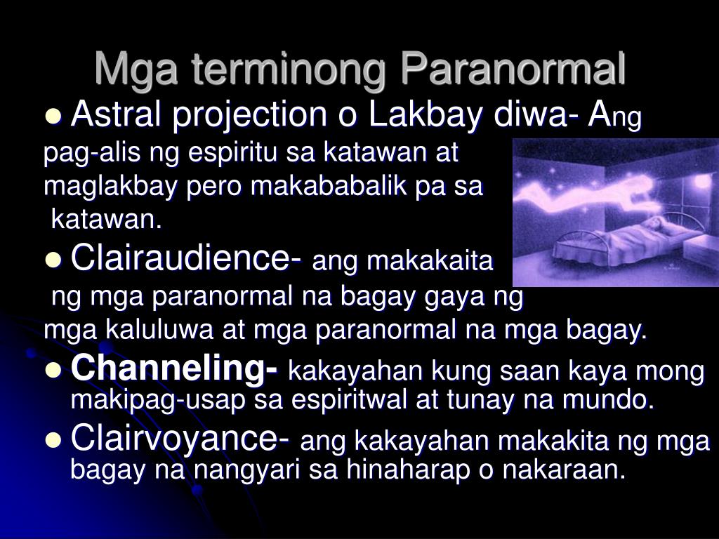 PPT - Mga terminong Paranormal PowerPoint Presentation, free download ...