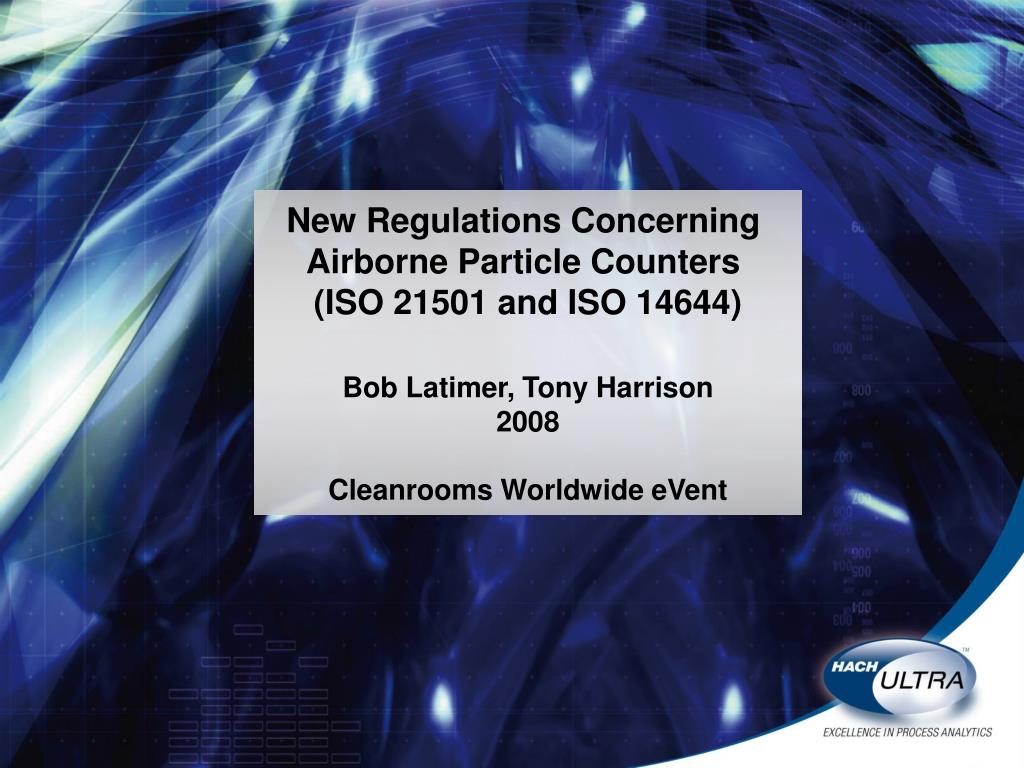 PPT - New Regulations Concerning Airborne Particle Counters PowerPoint ...