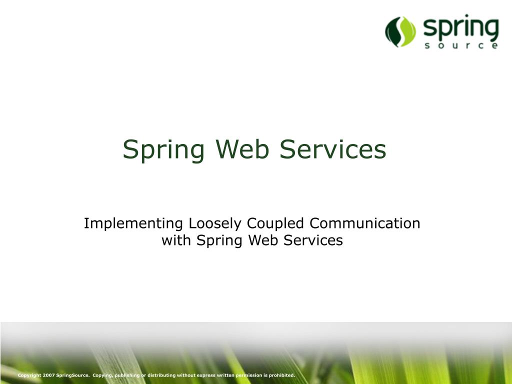 PPT - Spring Web Services PowerPoint Presentation, free download - ID ...