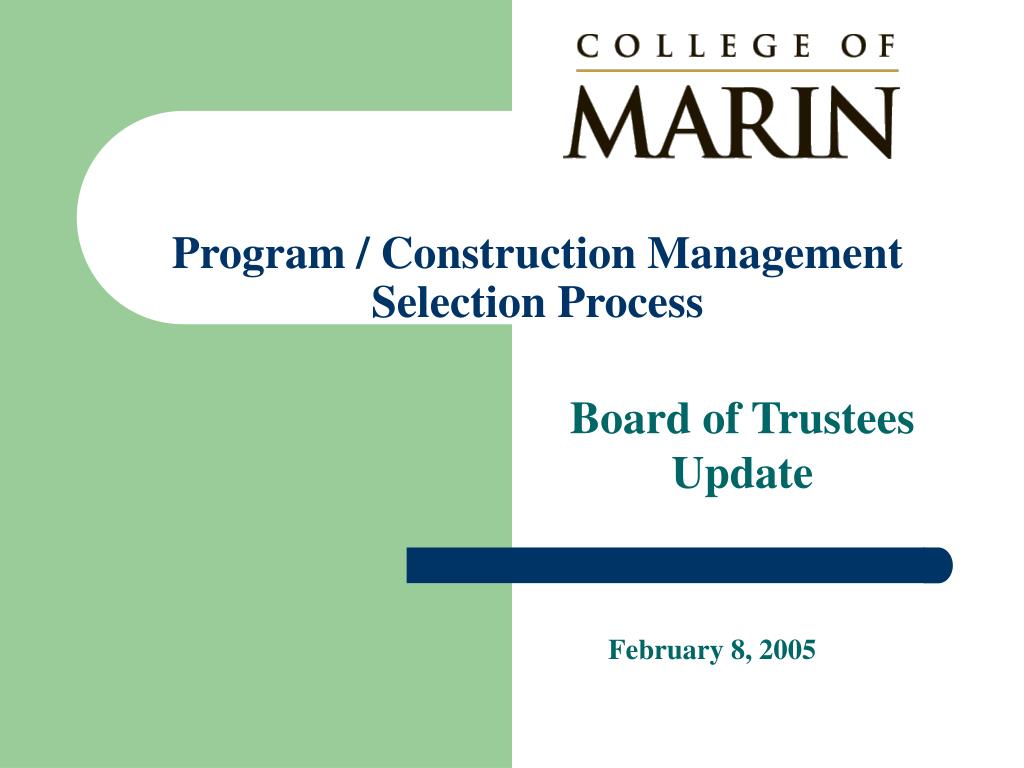PPT - Program / Construction Management Selection Process PowerPoint ...