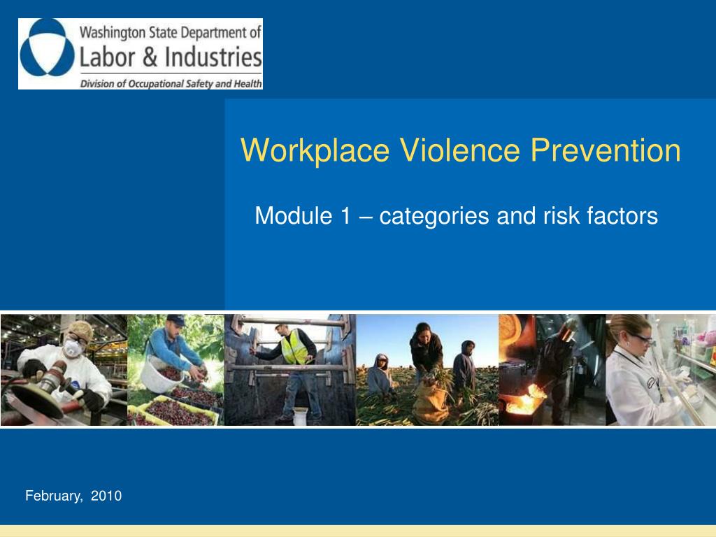 PPT - Workplace Violence Prevention PowerPoint Presentation, free ...