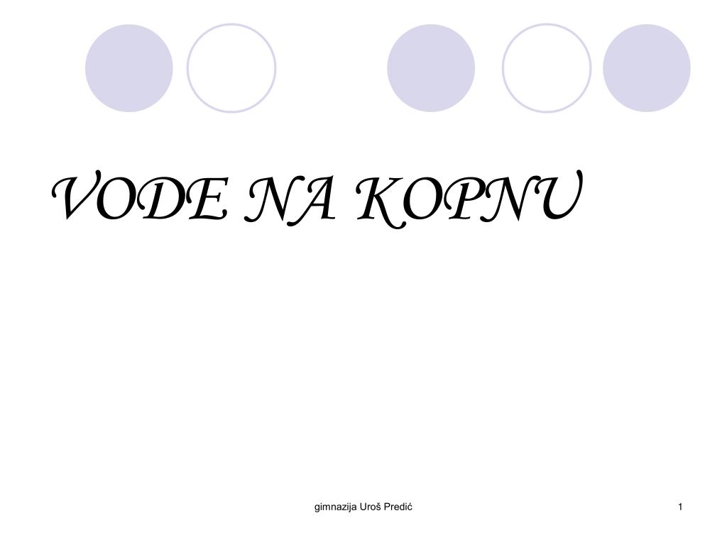PPT - VODE NA KOPNU PowerPoint Presentation, free download - ID:5137328