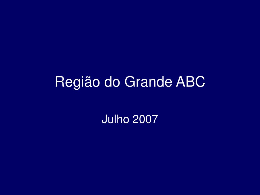 PPT - Região do Grande ABC PowerPoint Presentation, free download - ID ...