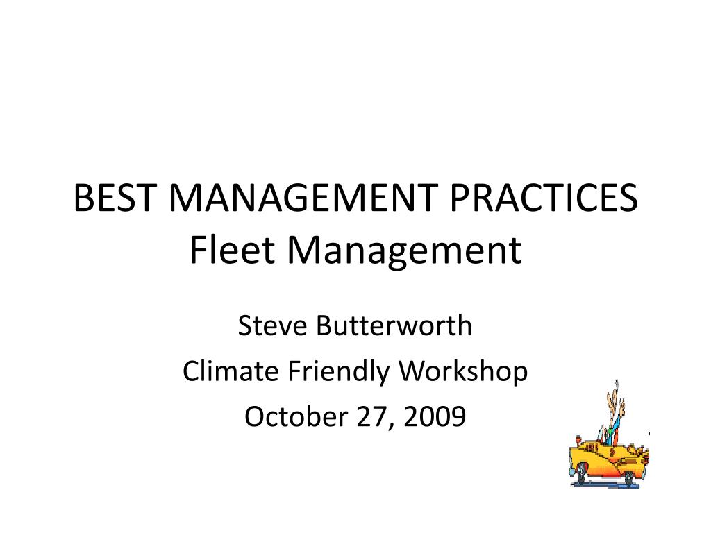 PPT - BEST MANAGEMENT PRACTICES Fleet Management PowerPoint ...