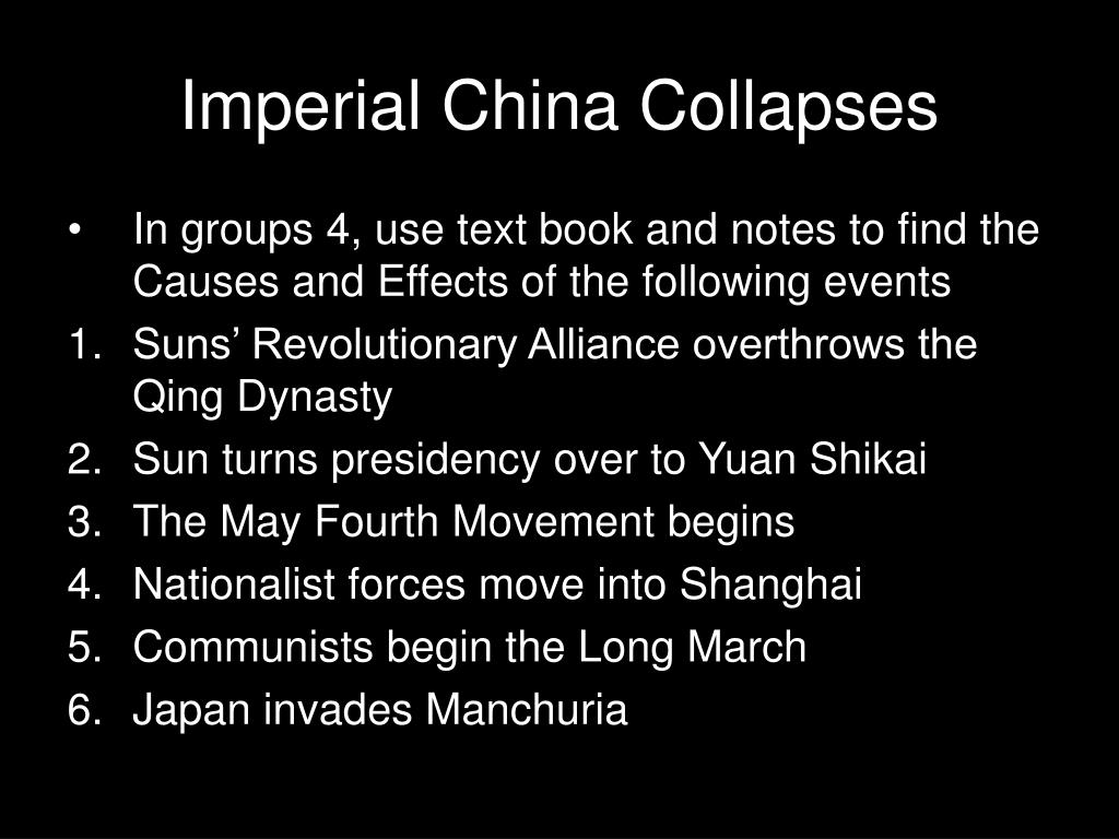 PPT - Imperial China Collapses PowerPoint Presentation, free download ...