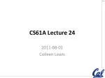 PPT - CS61A Lecture 1 Introduction and Basics PowerPoint Presentation ...
