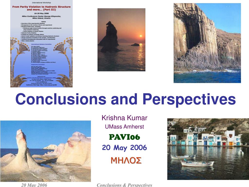 PPT - Conclusions and Perspectives PowerPoint Presentation, free ...