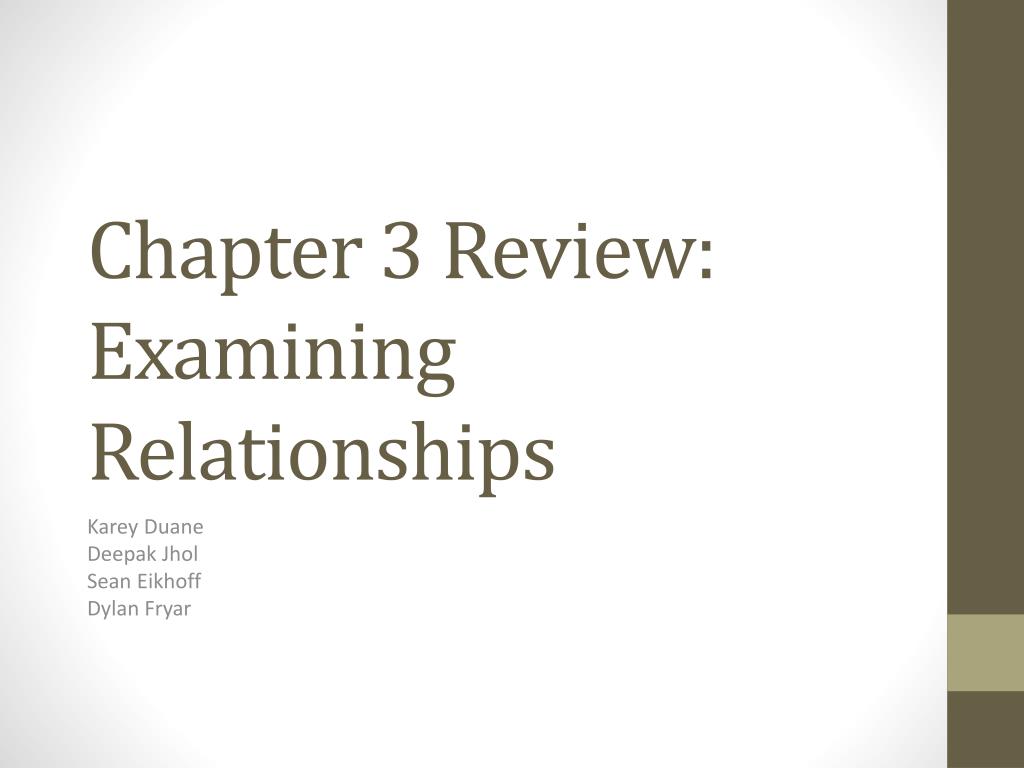 PPT - Chapter 3 Review: Examining Relationships PowerPoint Presentation ...