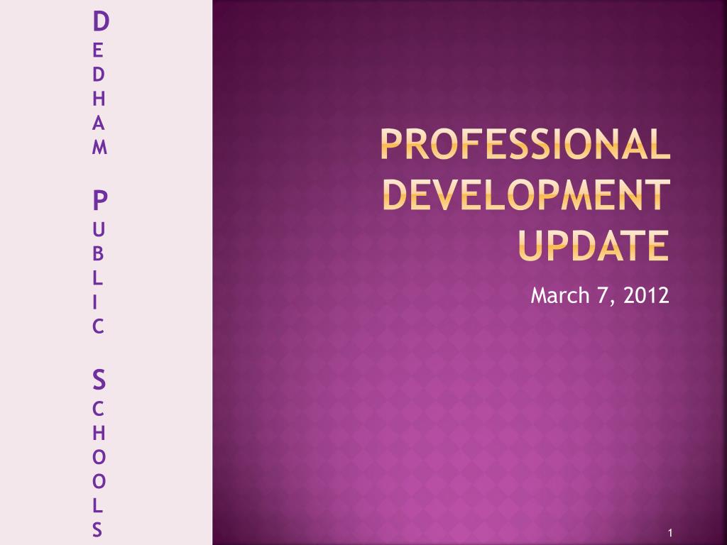 PPT - Professional Development Update PowerPoint Presentation, free ...