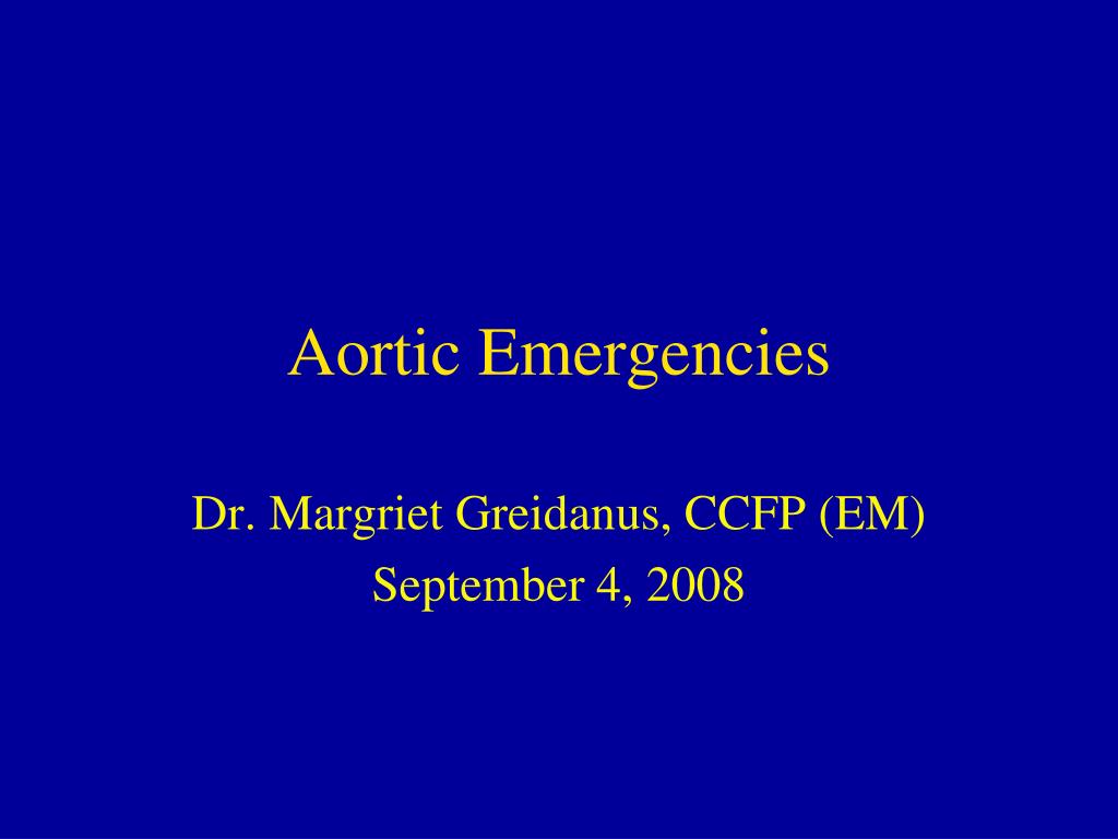 PPT - Aortic Emergencies PowerPoint Presentation, free download - ID ...