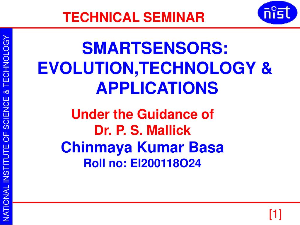 PPT - SMARTSENSORS: EVOLUTION,TECHNOLOGY & APPLICATIONS PowerPoint ...