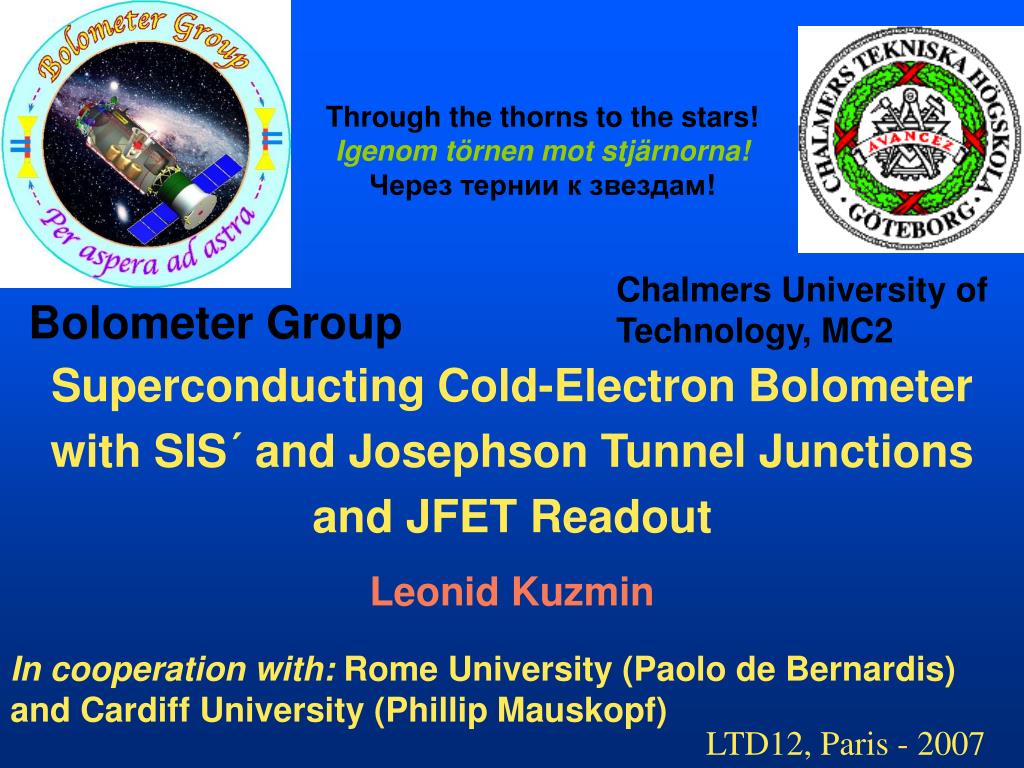 PPT - Bolometer Group PowerPoint Presentation, free download - ID:5150731