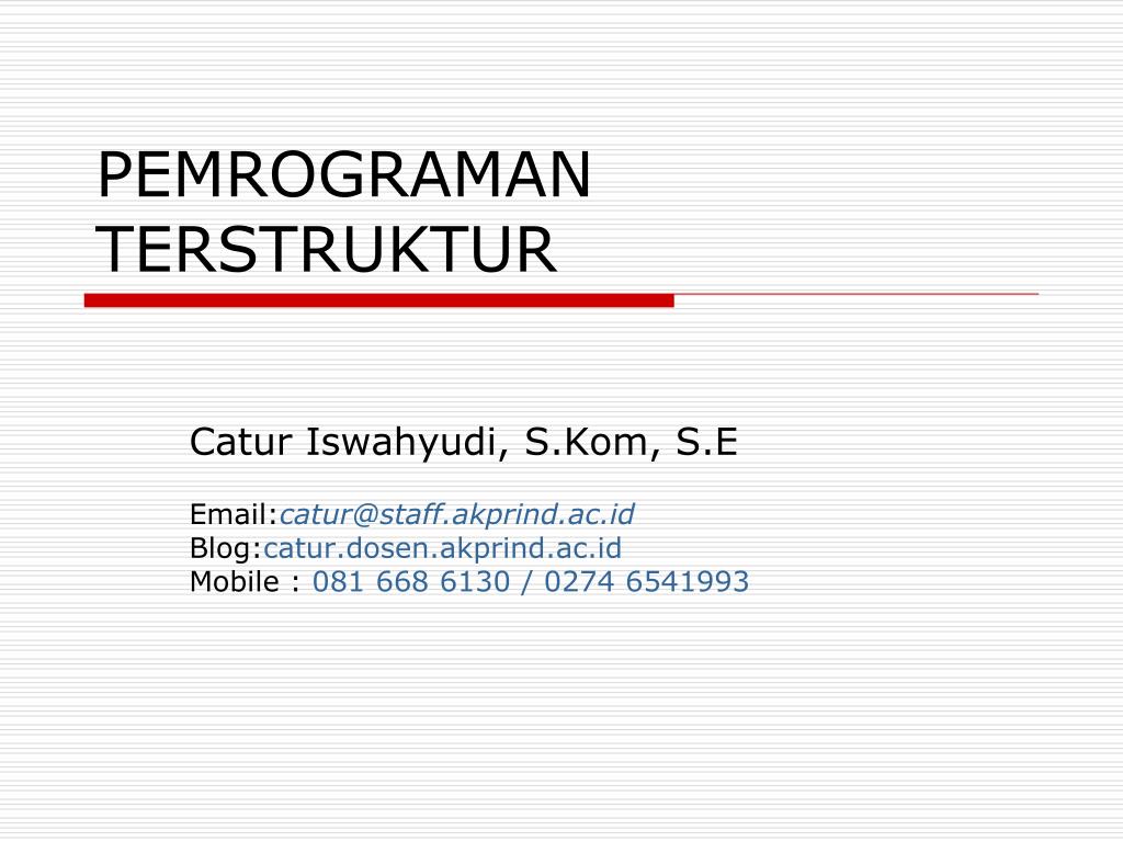 PPT - PEMROGRAMAN TERSTRUKTUR PowerPoint Presentation, free download - ID:5150793