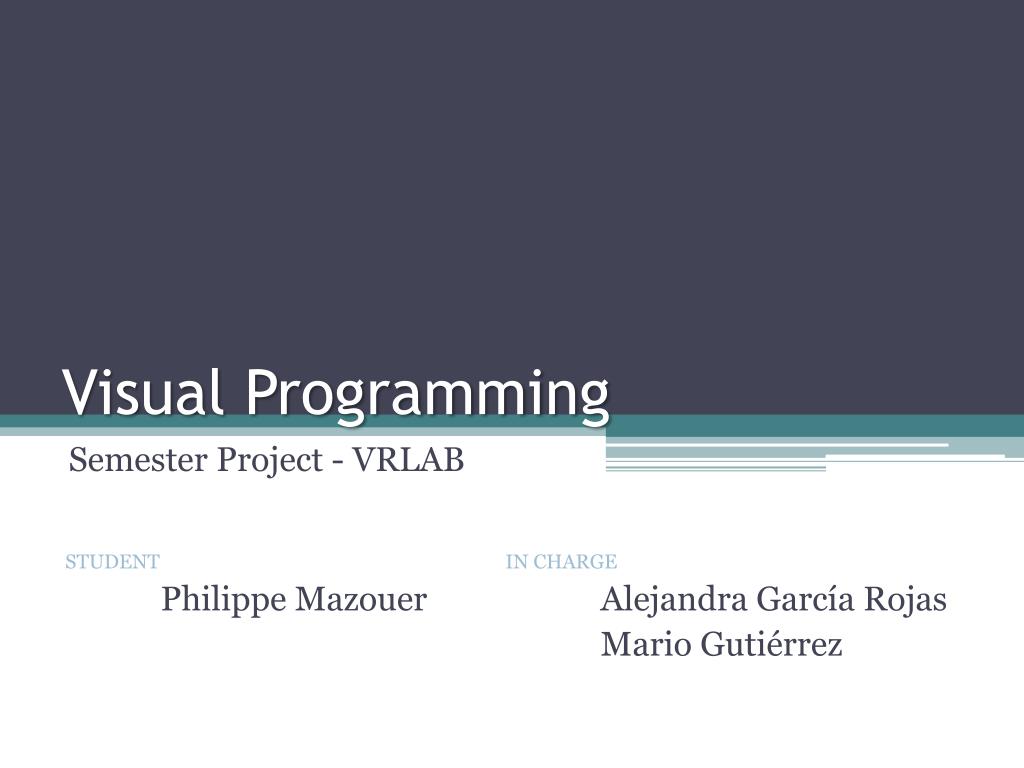 PPT - Visual Programming PowerPoint Presentation, free download - ID ...