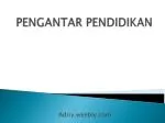 PPT - PENGANTAR ILMU PENDIDIKAN PowerPoint Presentation, free download ...