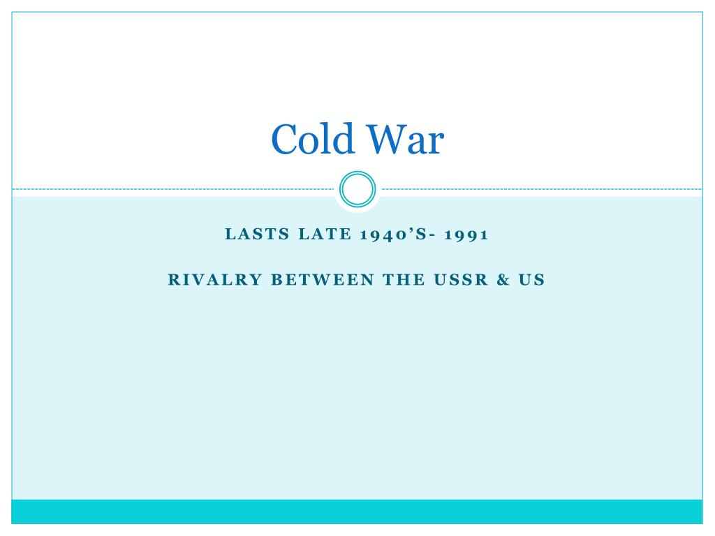 PPT - Cold War PowerPoint Presentation, free download - ID:5151681
