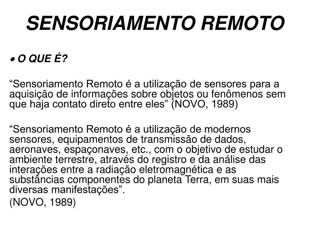 PPT - SENSORIAMENTO REMOTO PowerPoint Presentation, free download - ID ...