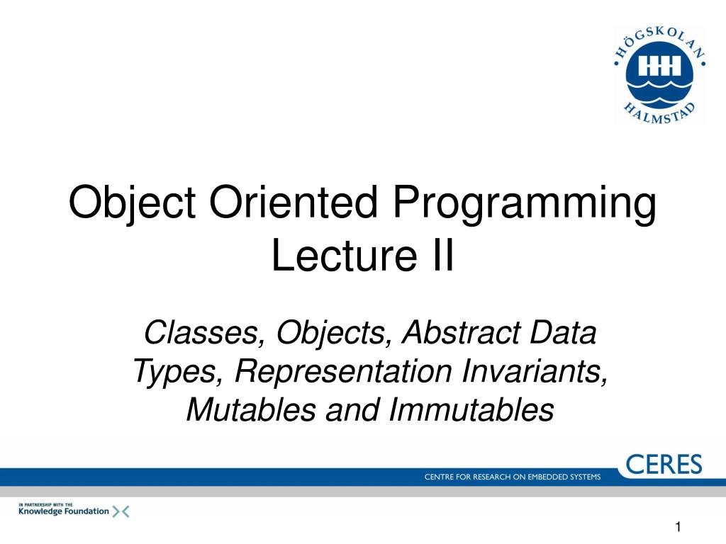 PPT - Object Oriented Programming Lecture II PowerPoint Presentation ...