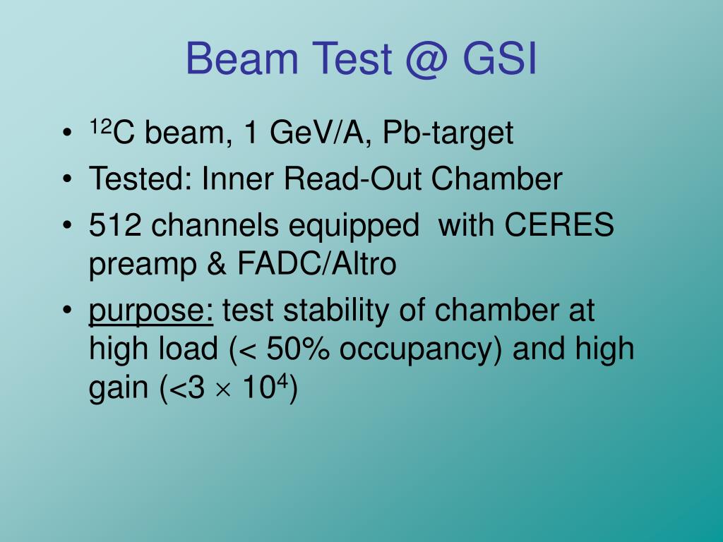 PPT - Beam Test @ GSI PowerPoint Presentation, free download - ID:5154511