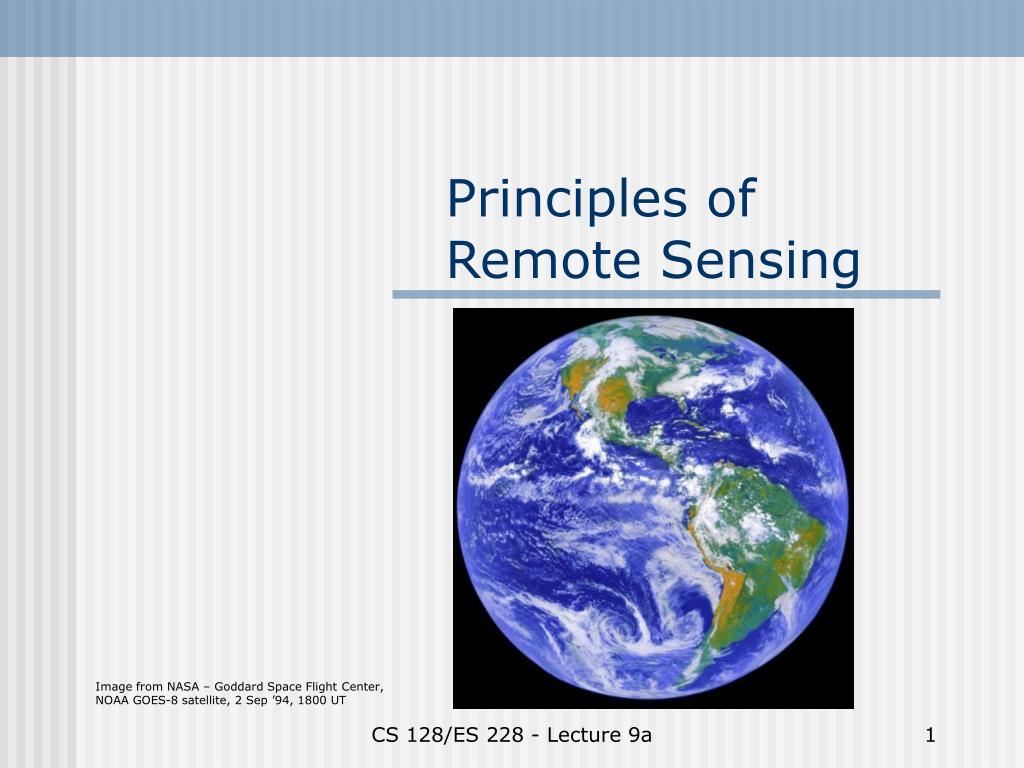PPT - Principles of Remote Sensing PowerPoint Presentation, free ...