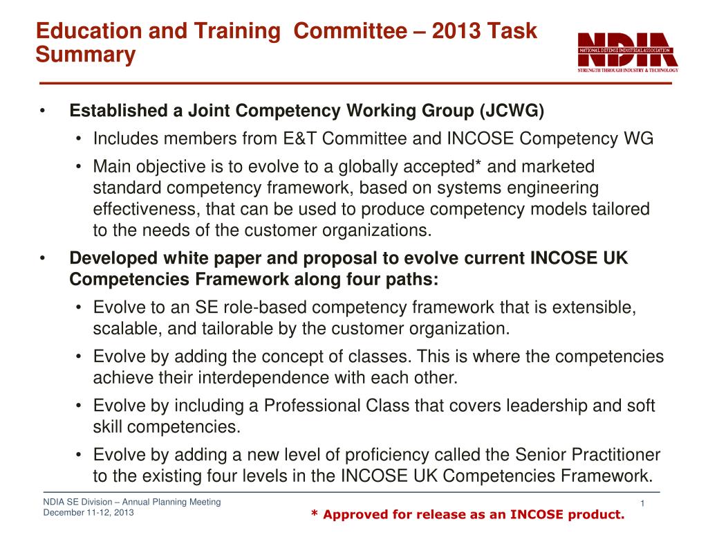 PPT - Education and Training Committee – 2013 Task Summary PowerPoint ...