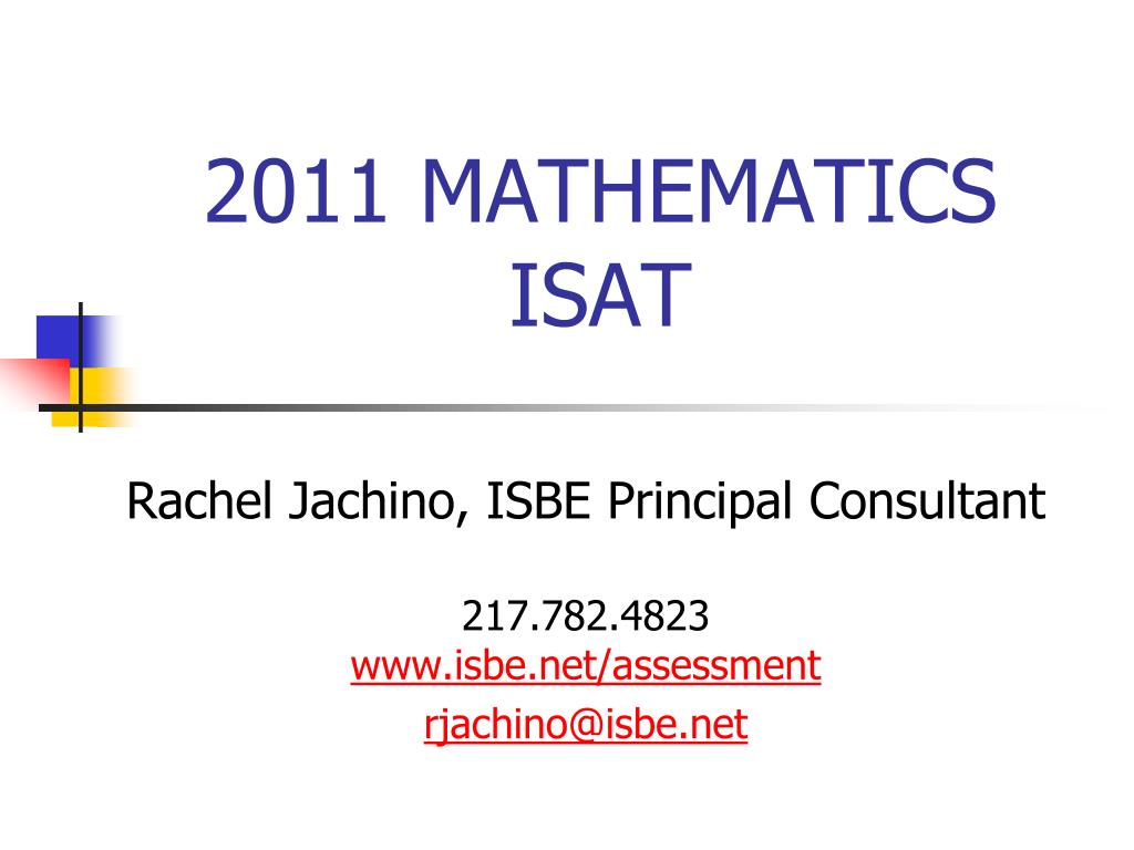 PPT - 2011 MATHEMATICS ISAT PowerPoint Presentation, free download - ID ...