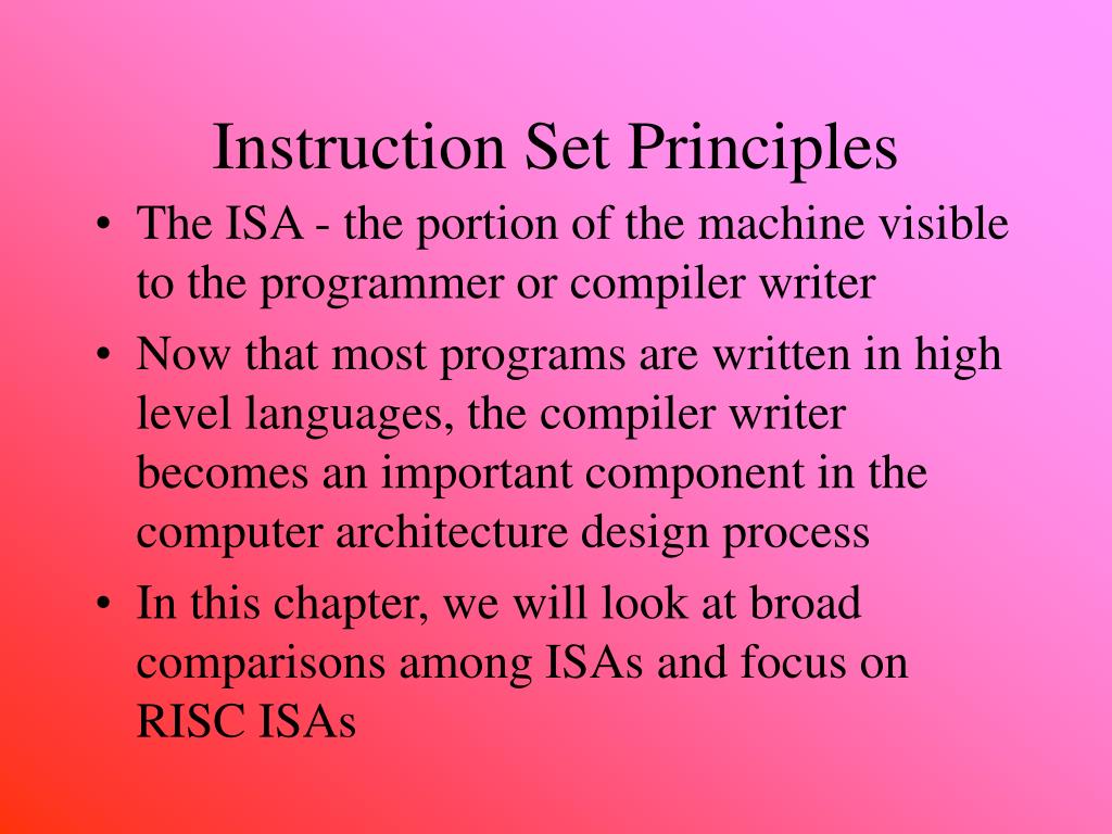 PPT - Instruction Set Principles PowerPoint Presentation, free download ...