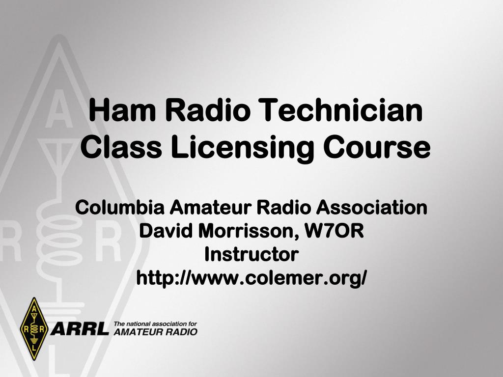 PPT - Ham Radio Technician Class Licensing Course PowerPoint ...