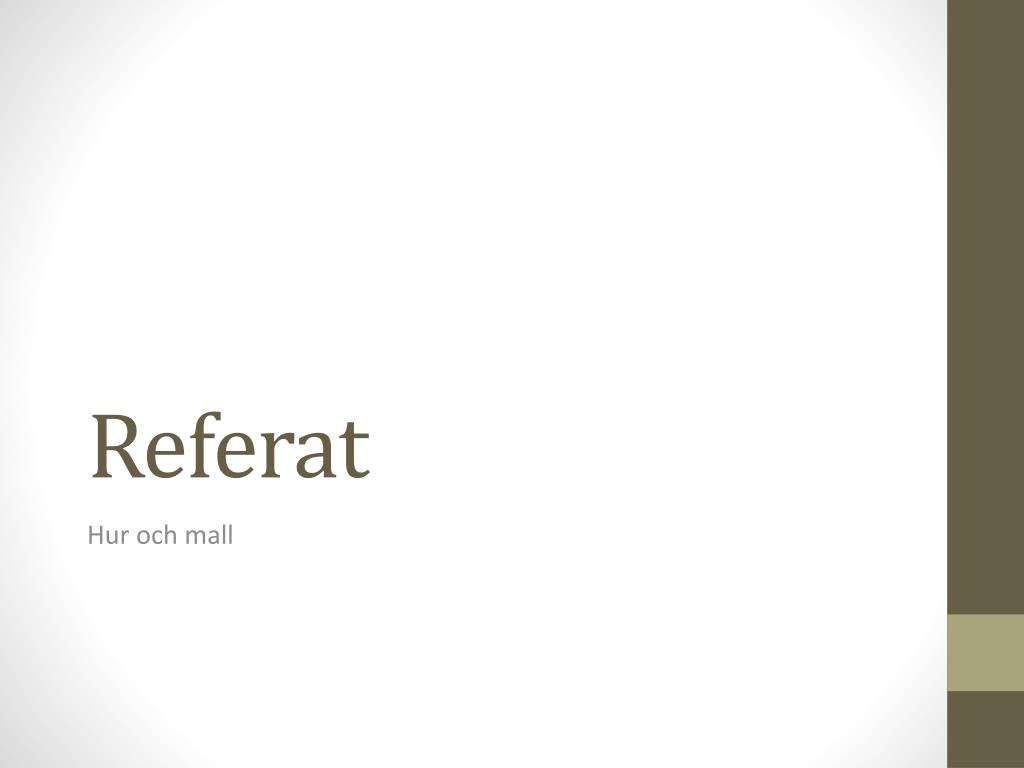 PPT - Referat PowerPoint Presentation, free download - ID:5163140